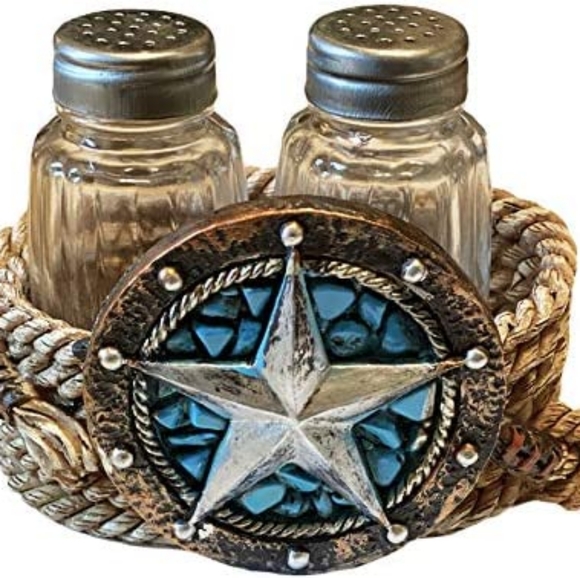 Kitchen | Western Roper Country Texas Star Ceramic Cowboy Rope And Star ...